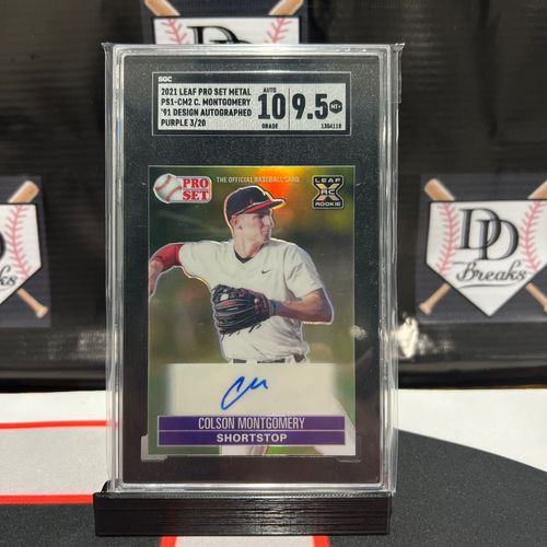 2021 Leaf Pro Set Metal Colson Montgomery 3/20- SGC 10/9.5 | Whatnot