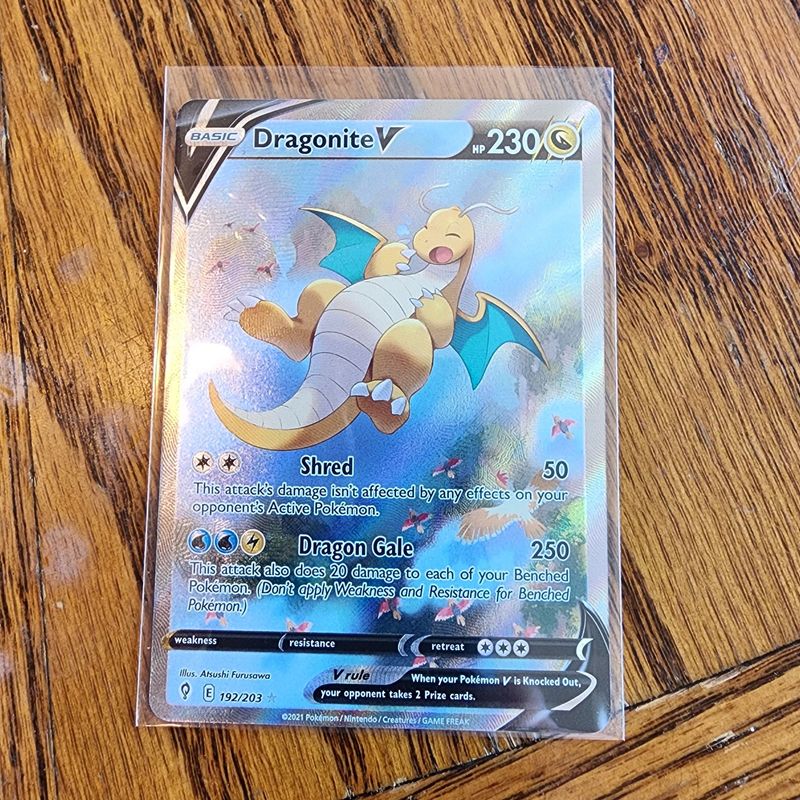 Verified Dragonite V (Full Art) - Evolving Skies by Pokemon Cards | Whatnot