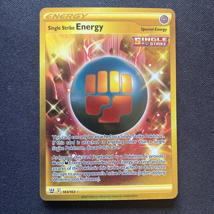 Verified Single Strike Energy (Secret Rare) - Battle Styles Pokemon ...