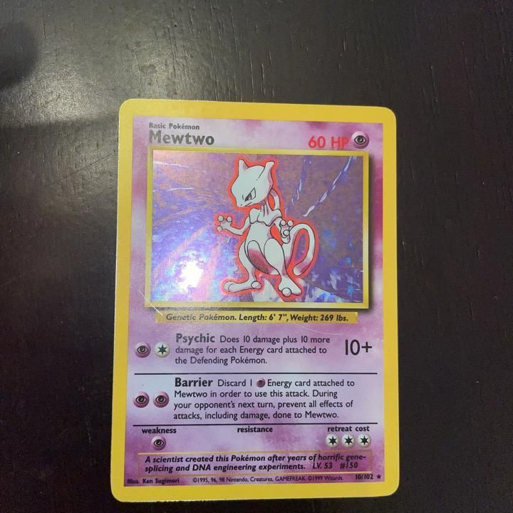 Verified Mewtwo (Holo) (Base Set) by Pokemon Accessories | Whatnot Verified Mewtwo (Holo) (Base Set) by Pokemon Accessories | Whatnot