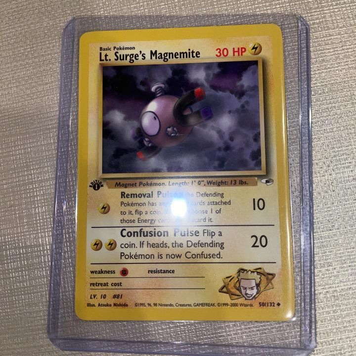 Verified Lt. Surge's Magnemite (50) - Gym Heroes (1st edition) Pokemon Cards | Whatnot