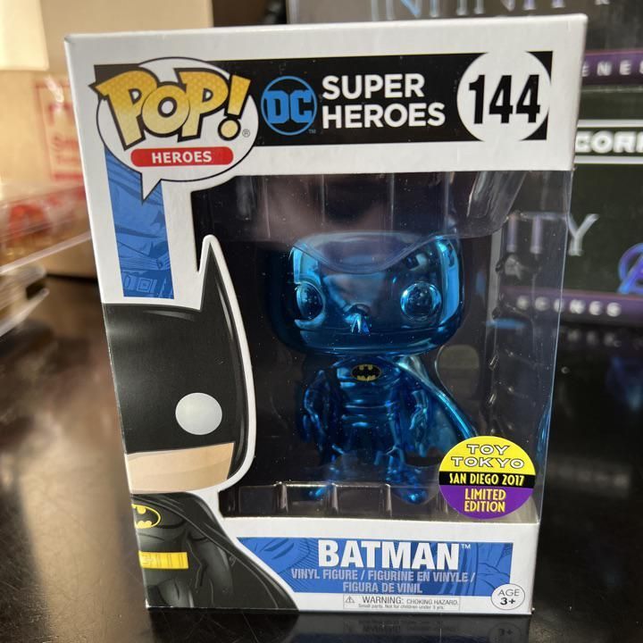 Verified Batman (Blue Chrome) [SDCC] by Funko Pop! | Whatnot