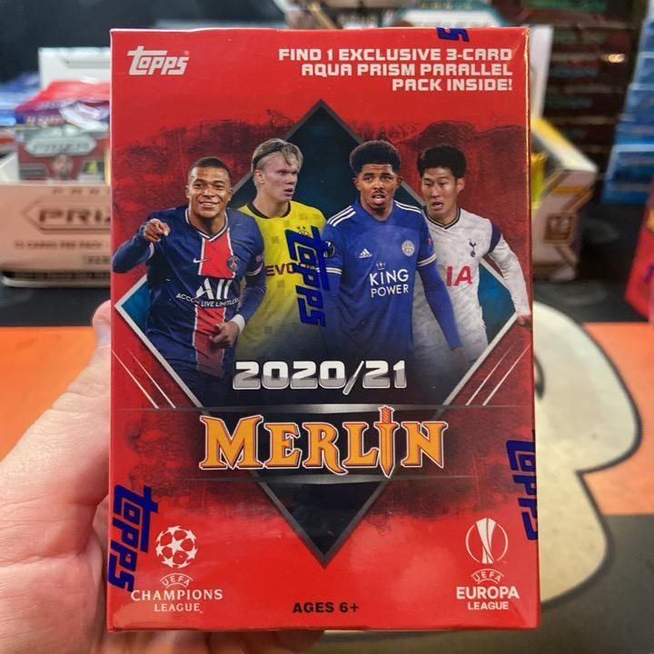 Verified 2020-21 Topps Champions League Merlin Chrome Soccer Blaster ...