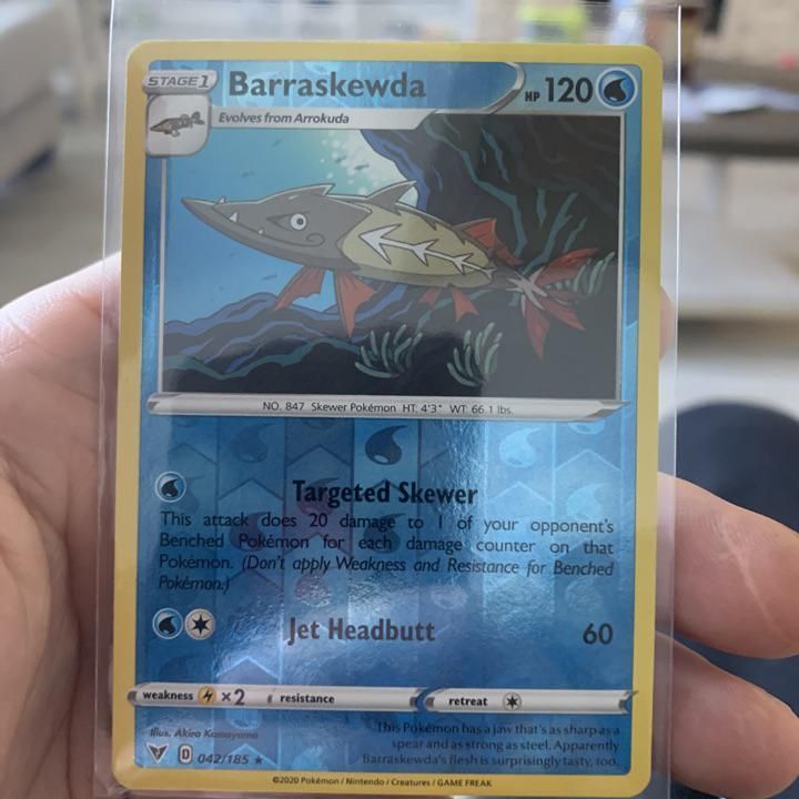 Verified Barraskewda - Vivid Voltage Pokemon Cards | Whatnot