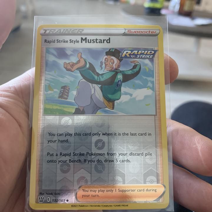 Verified Rapid Strike Mustard - Battle Styles Pokemon Cards | Whatnot