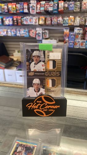 Johnny Gaudreau Sean Monahan 2016/17 Upper Deck Premier Dual Patch /15 ...