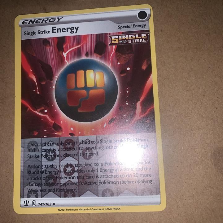 Verified Single Strike Energy - Battle Styles by Pokemon Cards | Whatnot
