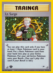 Verified Lt. Surge (17) - Gym Heroes (1st edition) by Pokemon Cards ...