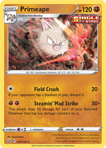 Verified Primeape - Battle Styles by Pokemon Cards | Whatnot