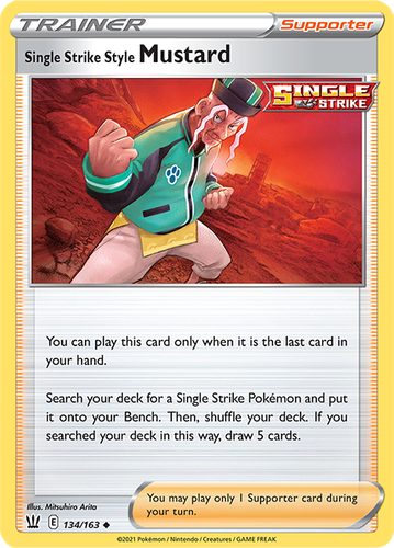 Verified Single Strike Style Mustard - Battle Styles by Pokemon Cards ...