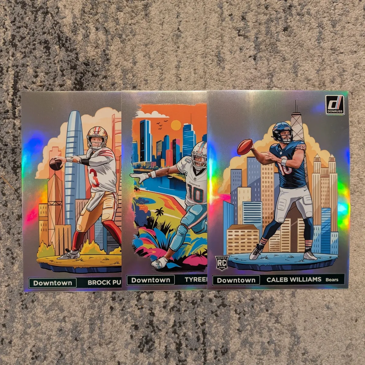 Lot of 3 Jumbo Downtown Cards including Caleb Williams RC · Whatnot ...