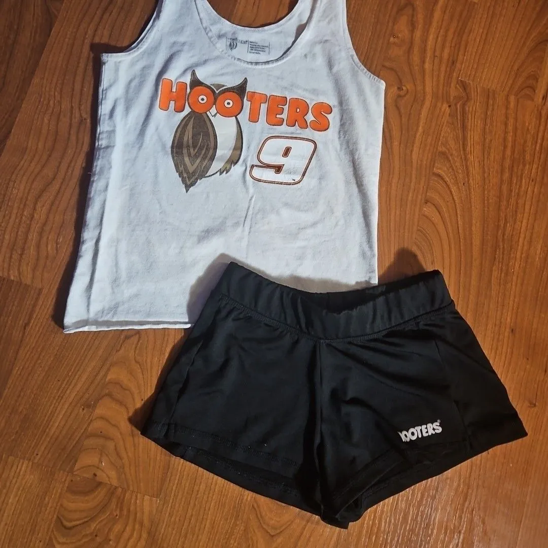 Hooters uniform set top small and shorts xs · Whatnot: Buy, Sell & Go Live