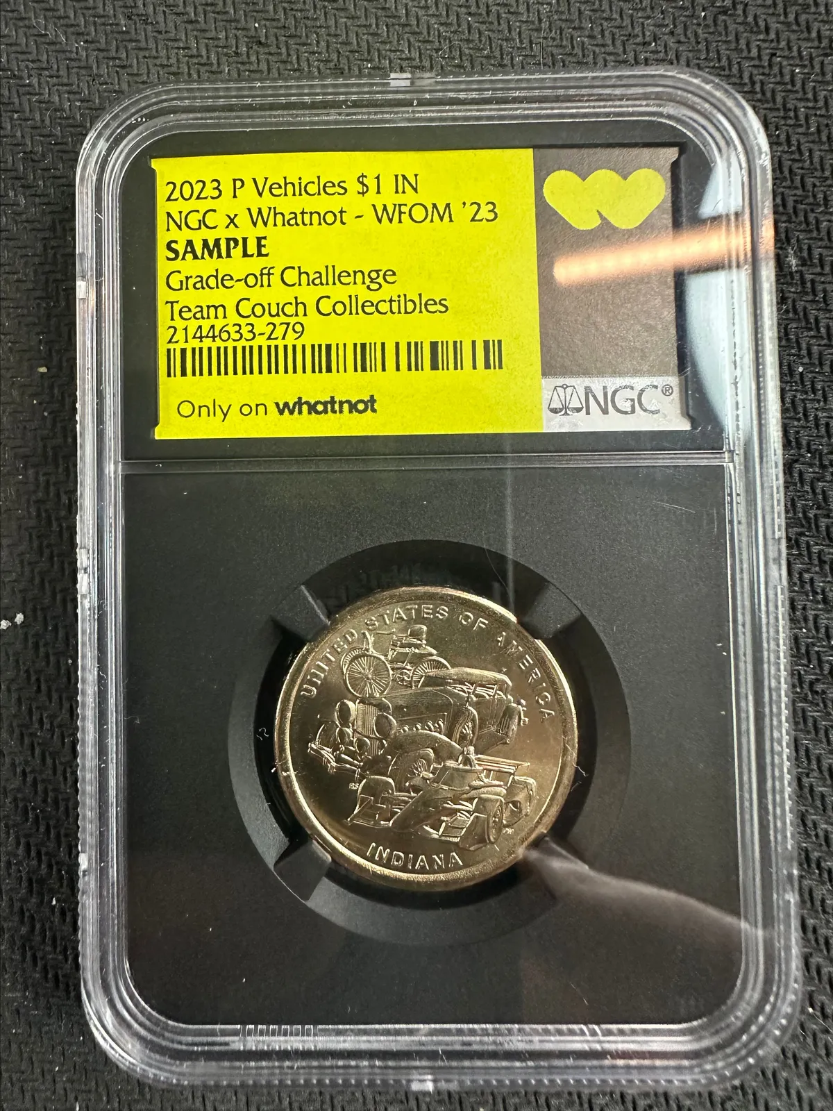 2023 NGC Whatnot Coin WFOM 23 Grade-off Challenge Sample Slab Team ...