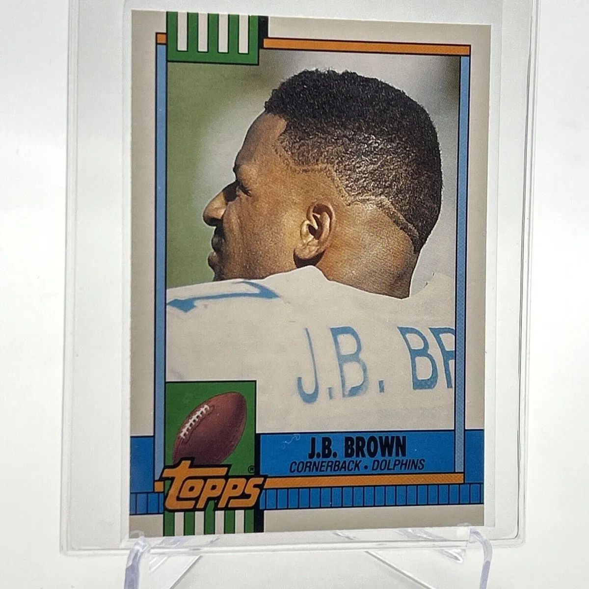 1990 Topps Traded J.B. Brown Rookie Football Card #81T Mint FREE ...