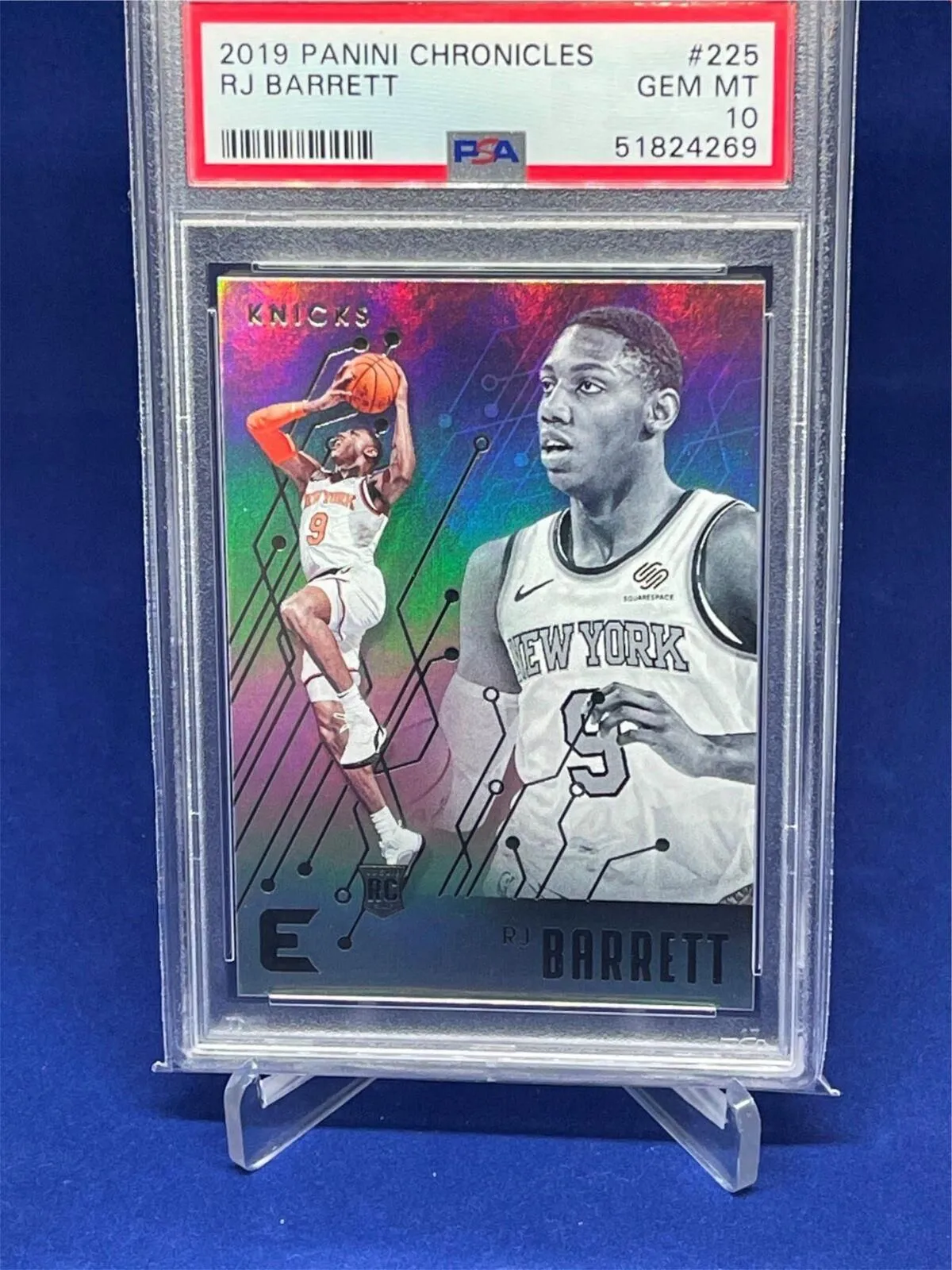 RJ BARRETT 2019-20 PANINI CHRONICLES ESSENTIALS ROOKIE RC #225 PSA 10 ...
