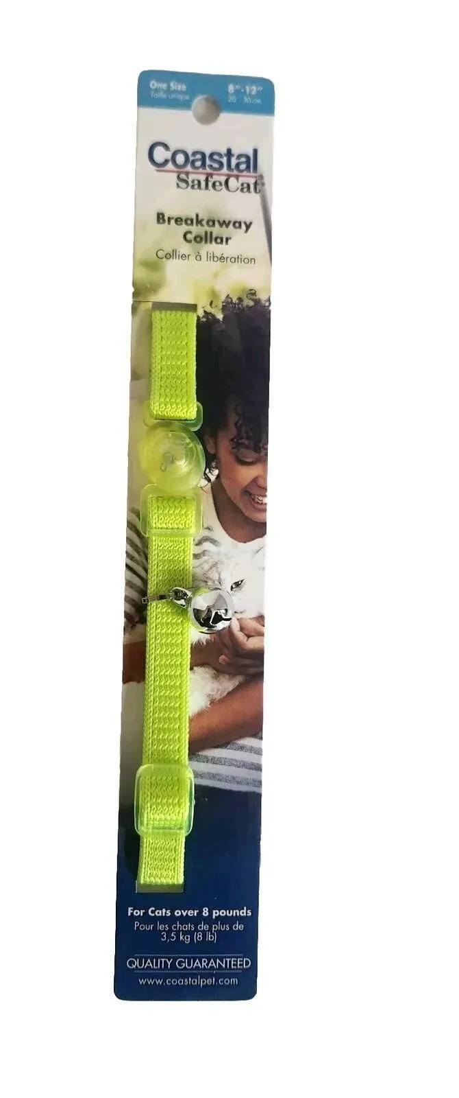 Coastal SafeCat Breakaway Cat Collar with Bell Yellow 12-18" · Whatnot ...