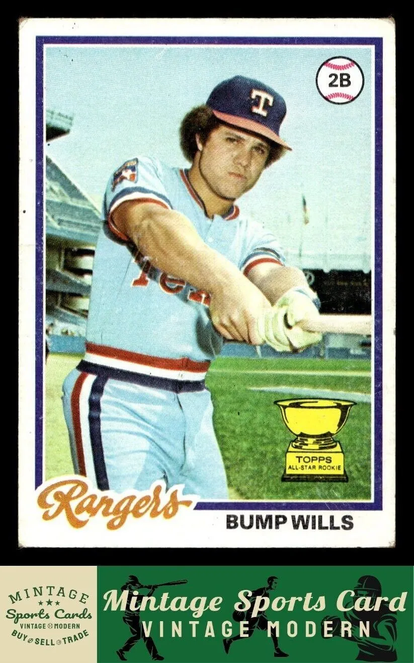 1978 Topps - Bump Wills - #23 Texas Rangers · Whatnot: Buy, Sell & Go Live