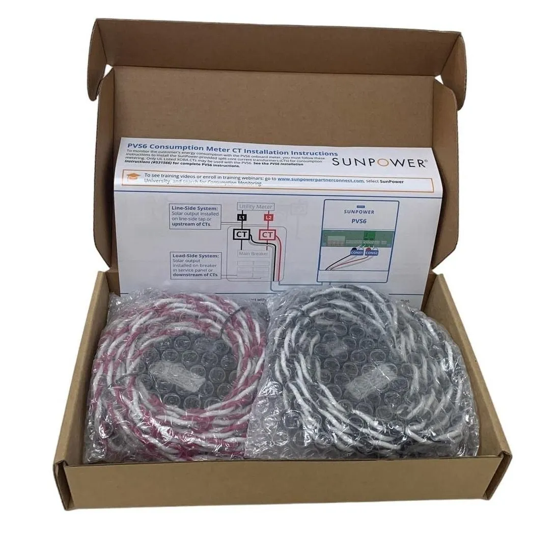 New Sunpower PVS6 Consumption Meter Kit CT 532173 UL Listed Xoba B/W R ...