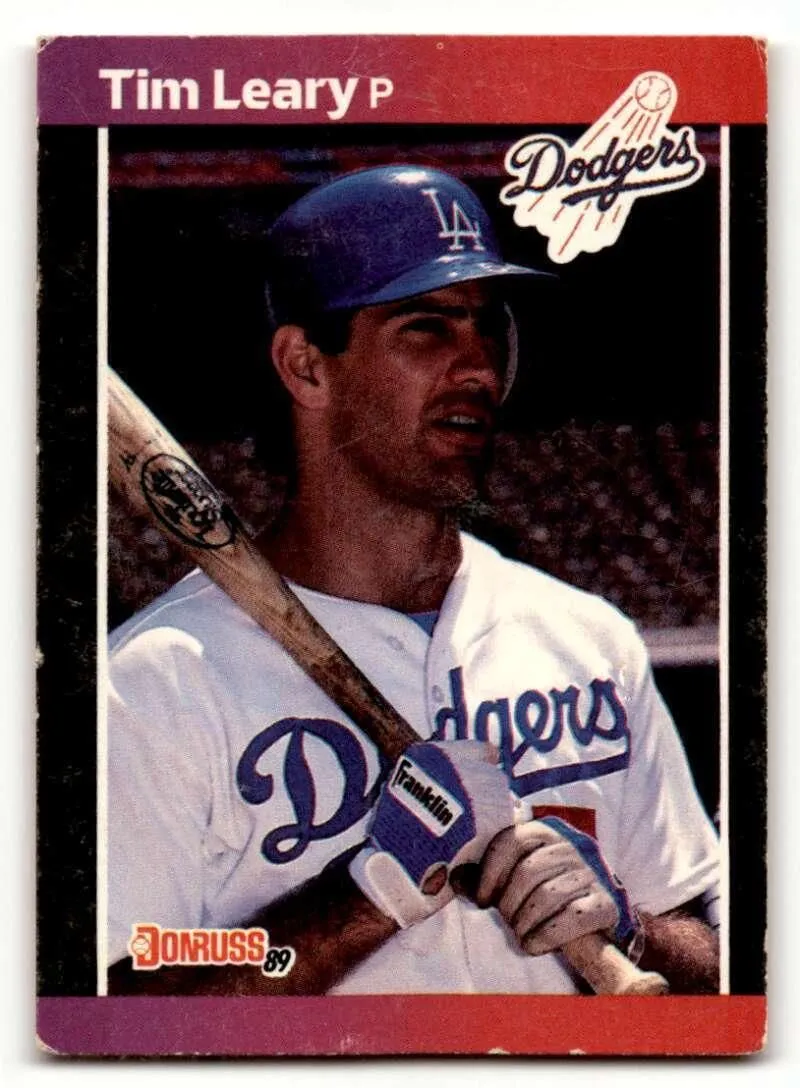 1989 Donruss #552 Tim Leary Los Angeles Dodgers Baseball Cards EX Ex ID ...