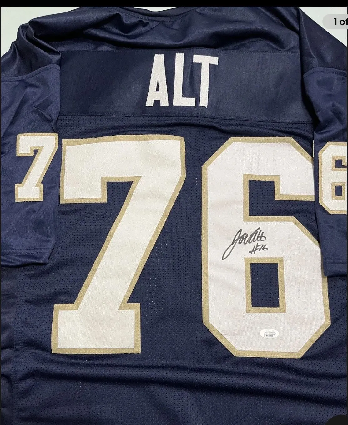 Joe Alt Blue Autograph ND Jersey BSA · Whatnot: Buy, Sell & Go Live