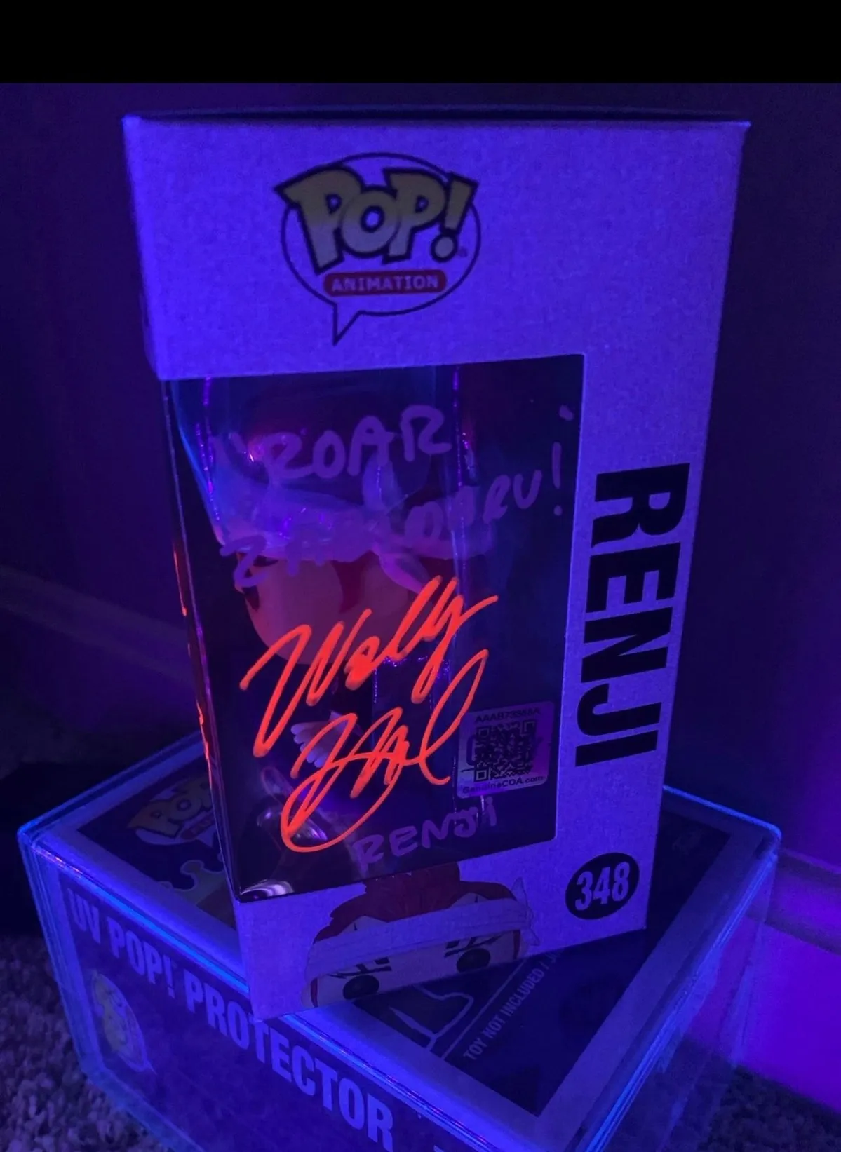 Anime || Bleach Funko Pop Renji * DUAL Autographed JVA Kentaro Ito and ...