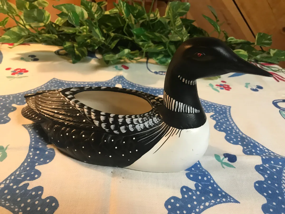 #40 Beautiful Ceramic Loon planter 10 inches long · Whatnot: Buy, Sell ...