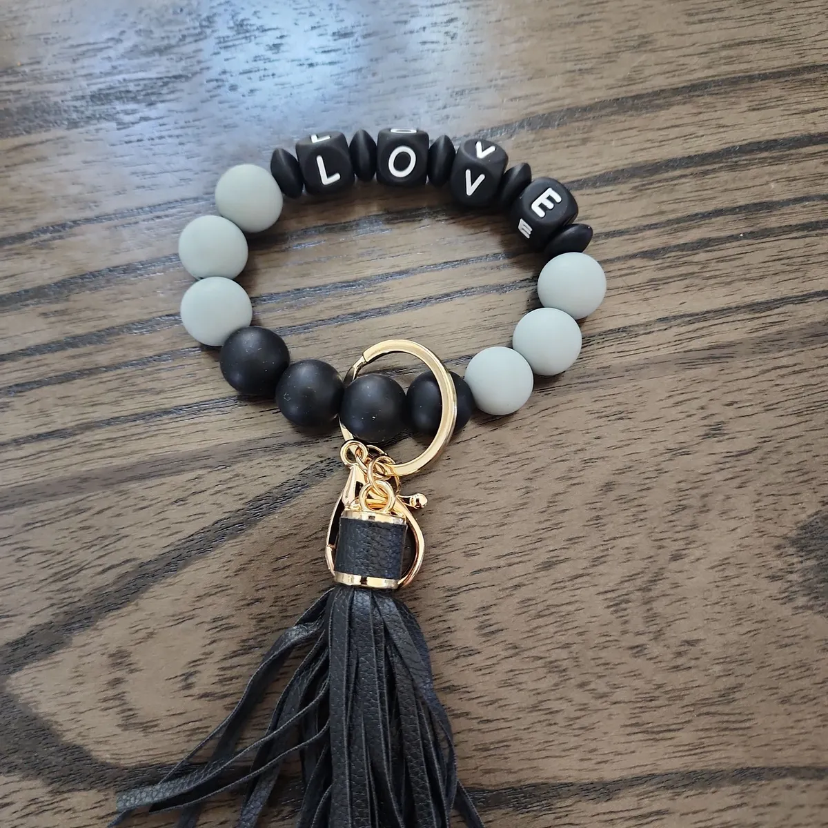 LOVE rubber bead Keychain wrislet · Whatnot: Buy, Sell & Go Live