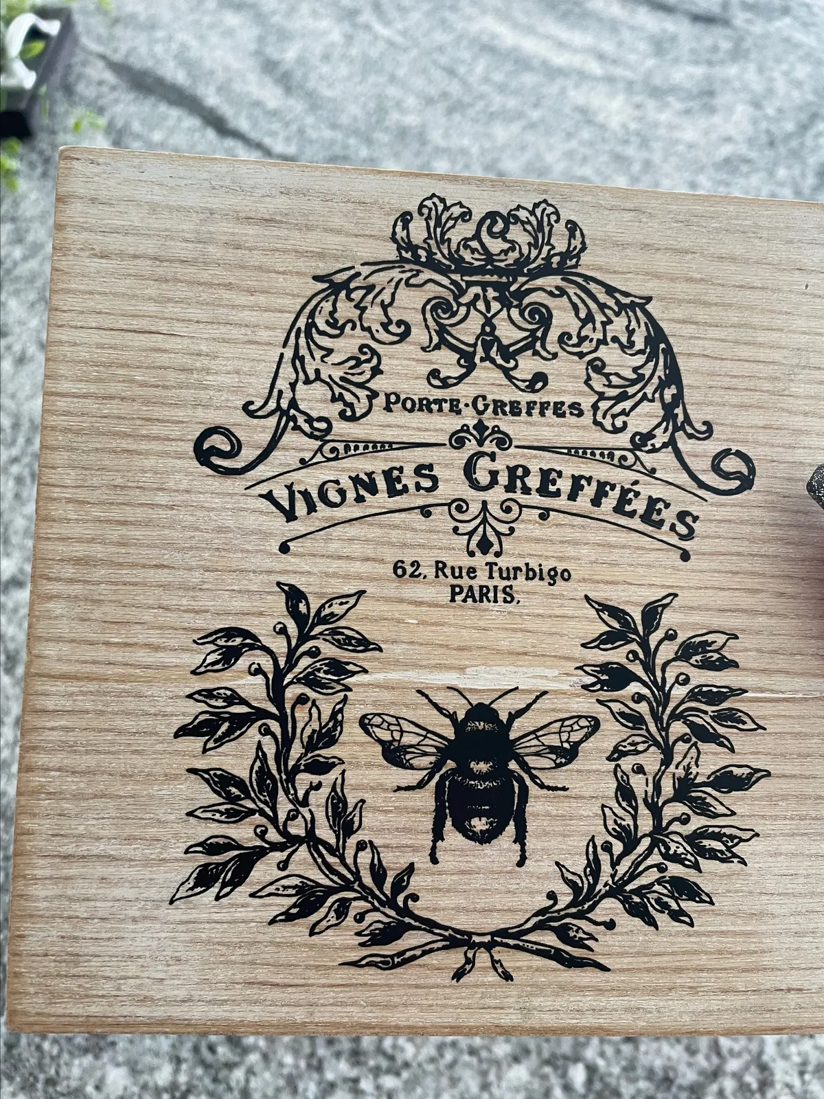 French Bee Transfer on wood · Whatnot: Buy, Sell & Go Live