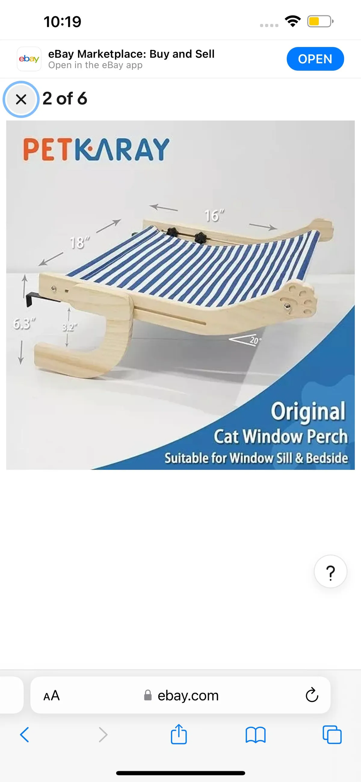Cat Window Perch, Window Sill Cat Hammock, Indoor Cat Window Seat ...