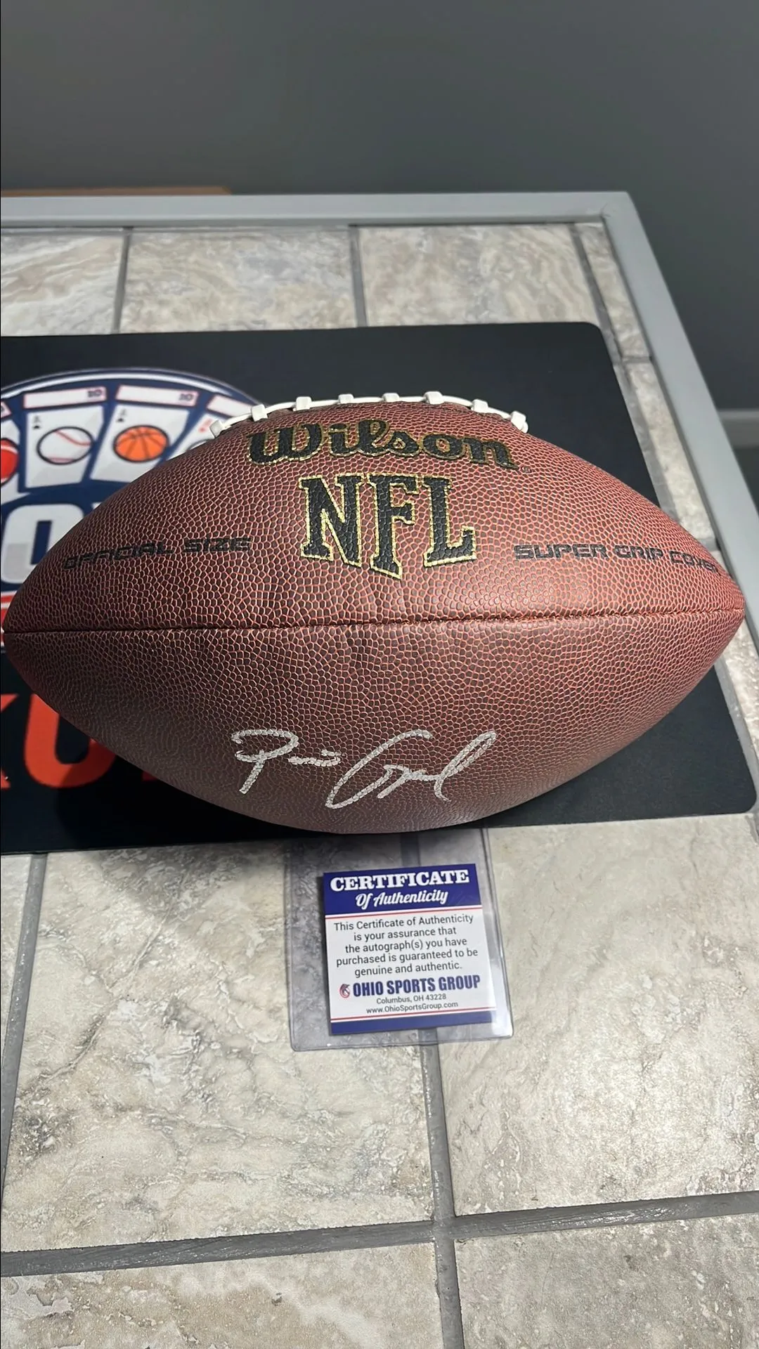 Parris Campbell (Wilson NFL)Autographed Football-Indianapolis Colts ...