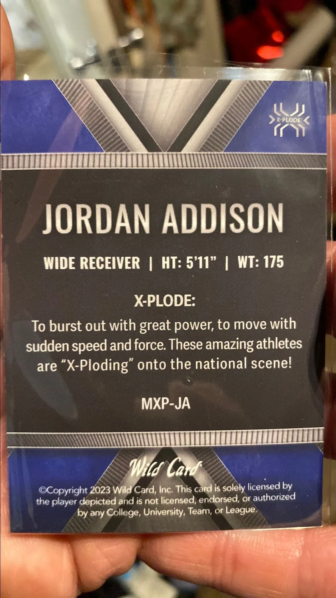 2023 Wild Card Matte X-plode Jordan Addison Vikings · Whatnot: Buy ...
