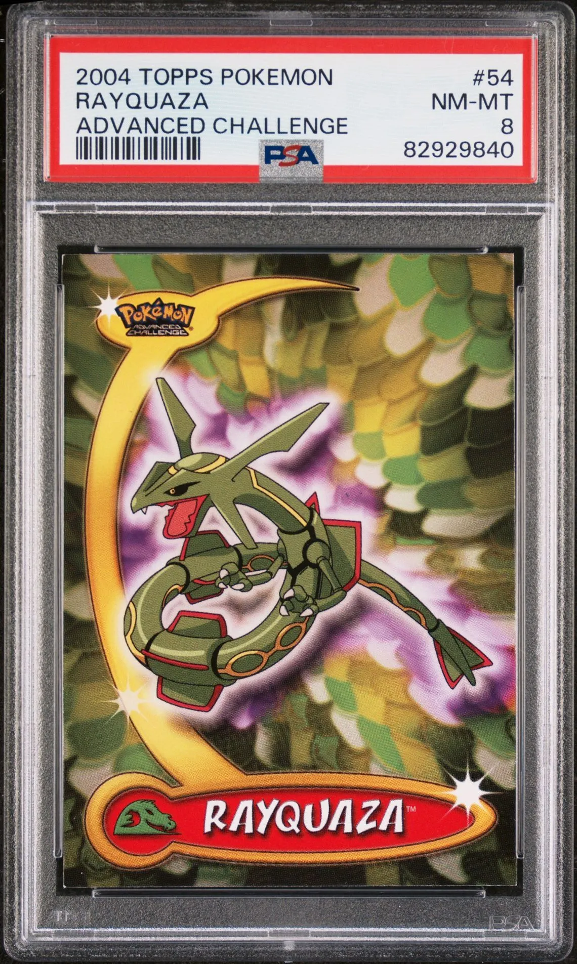 PSA 8 2004 Topps Advanced Challenge Pokemon Rayquaza #54 Card · Whatnot ...
