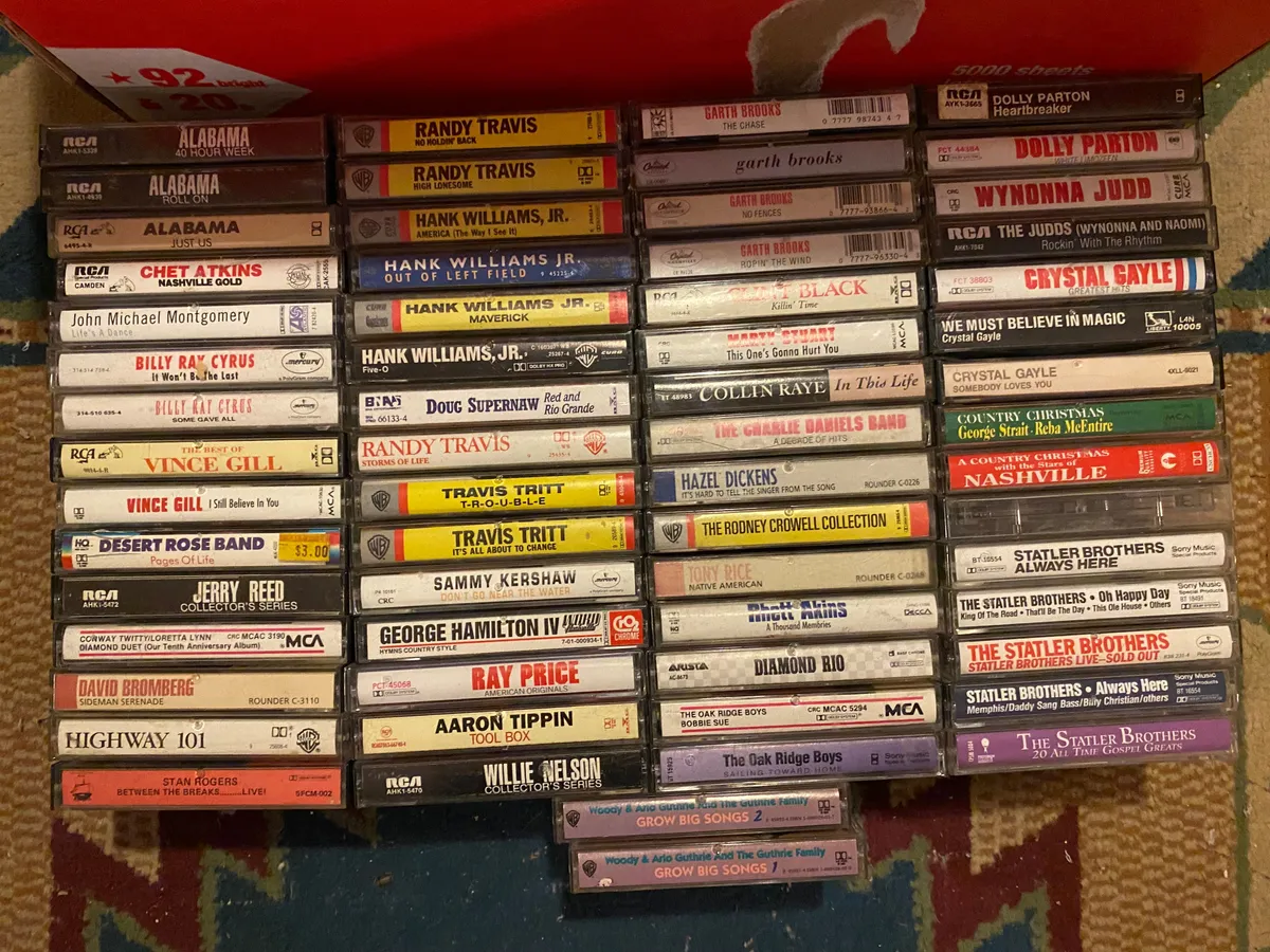 Mixed lot of 60+ Country Music Cassette Tapes · Whatnot: Buy, Sell & Go ...