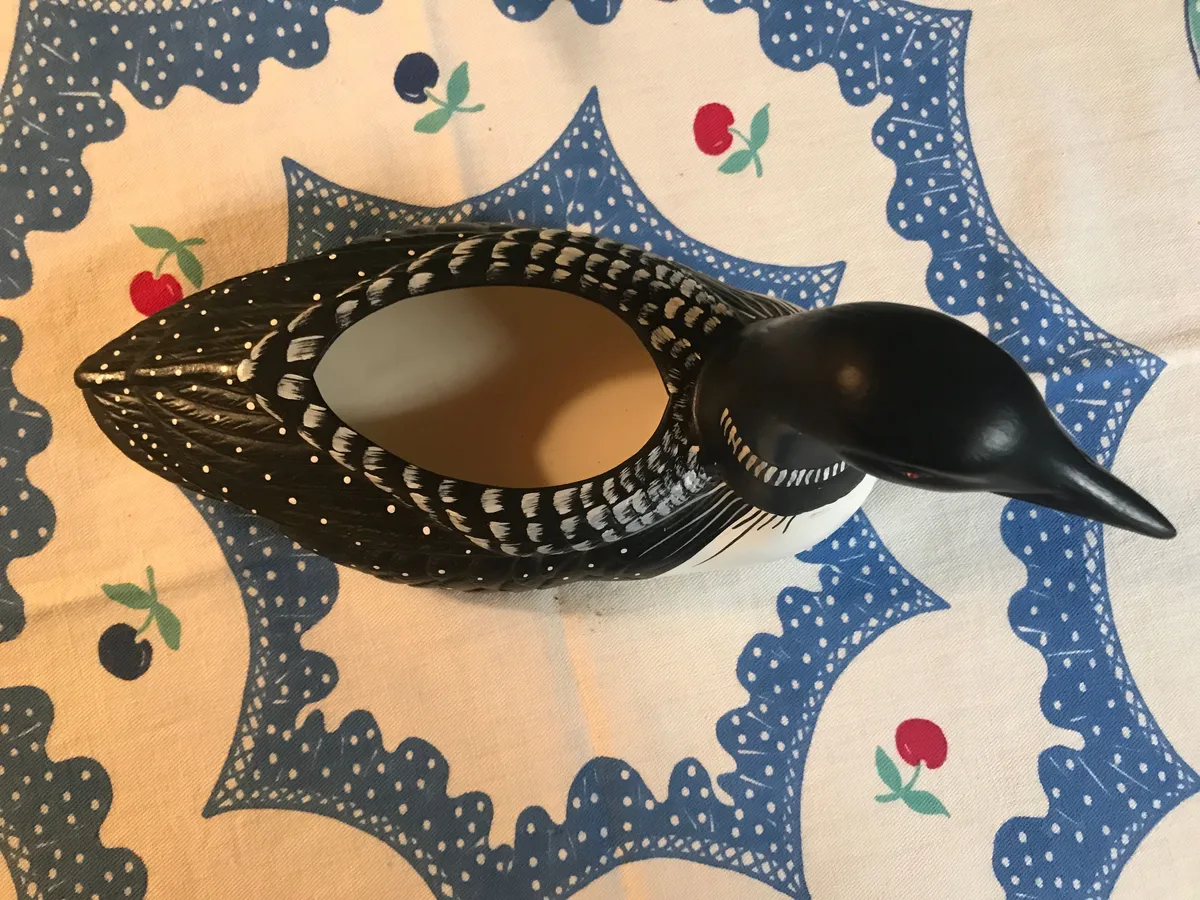 #40 Beautiful Ceramic Loon planter 10 inches long · Whatnot: Buy, Sell ...