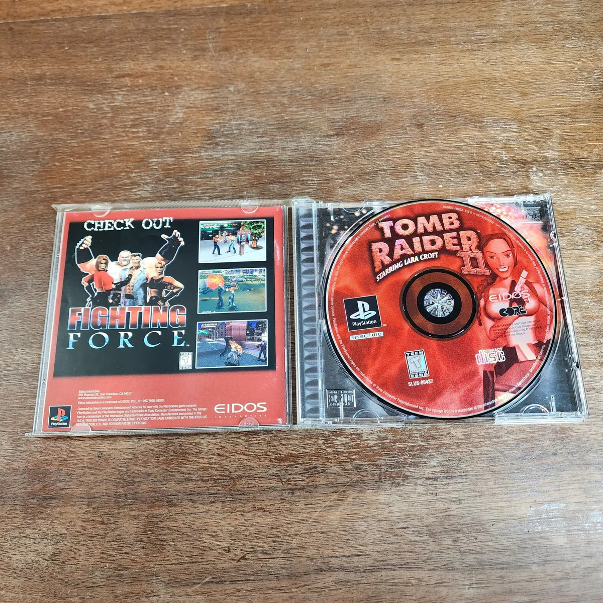 Sony Playstation One Black Label Tomb Raider II 2 Starring Lara Croft ...