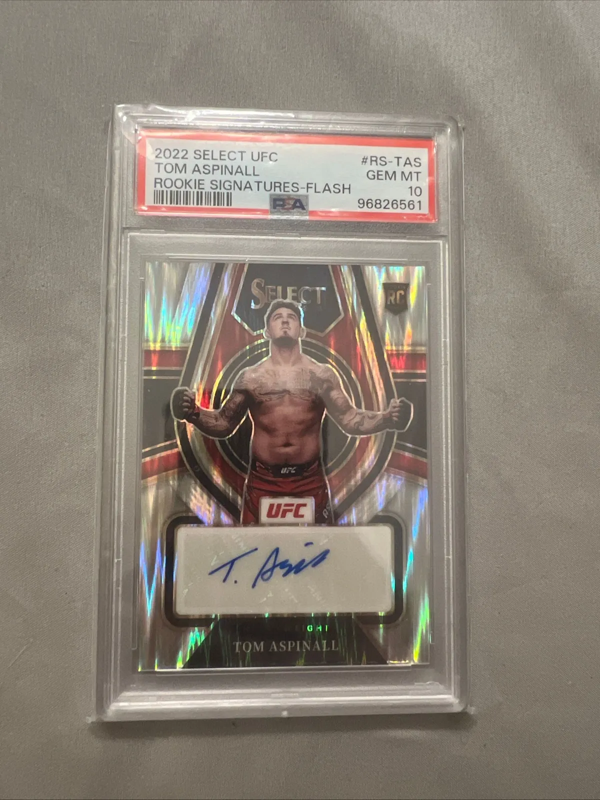 2022 Panini Select Ufc Rookie Signatures Tom Aspinall Rookie Signatures ...