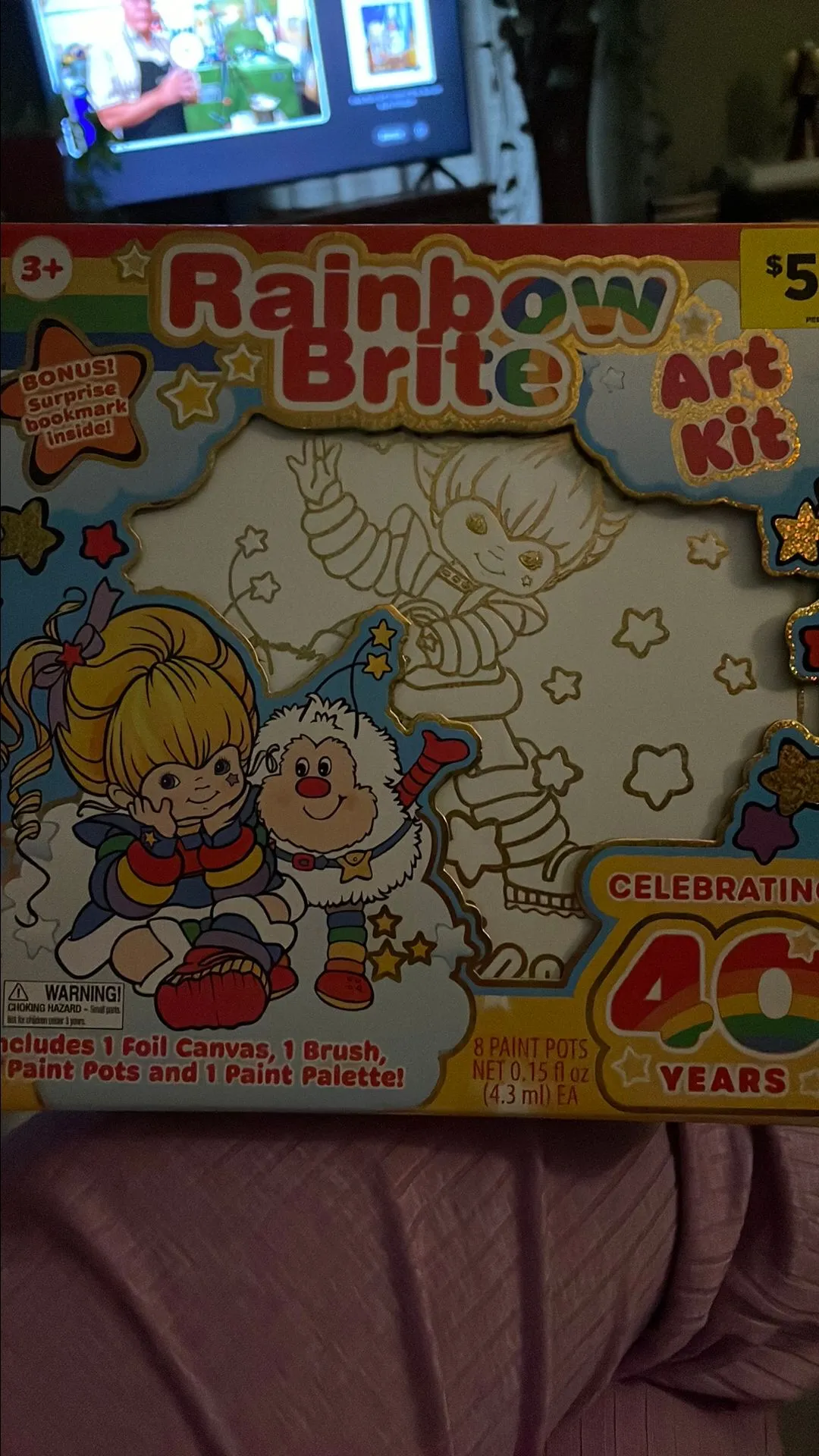 Crown Jewlz Rainbow Brite Art Kit: Paint Your Own Foil Canvas · Whatnot ...