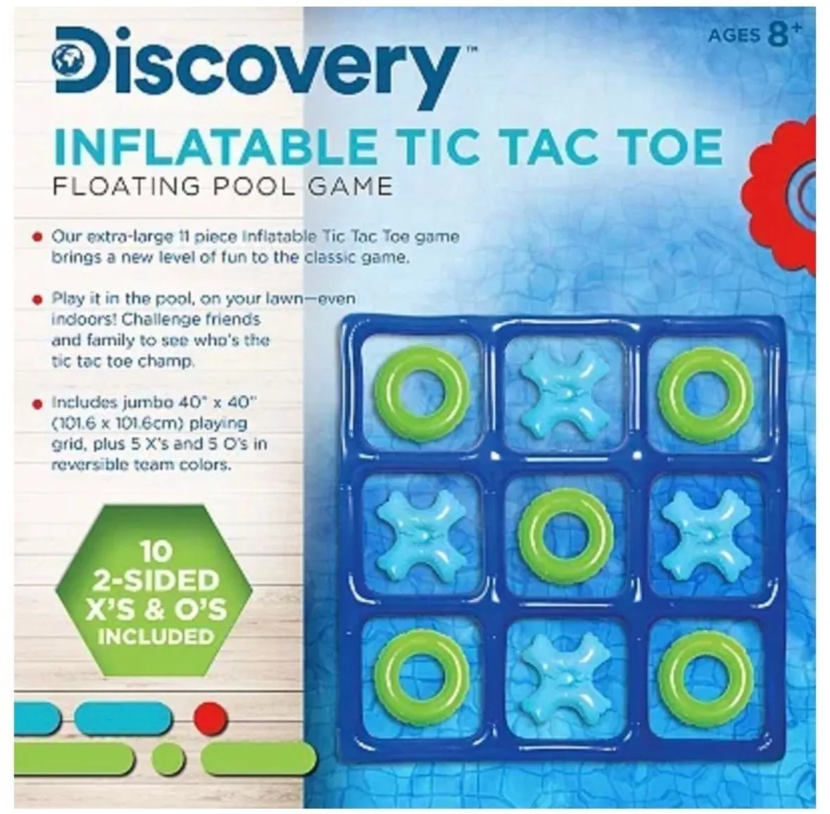 Discovery Inflatable Tic Tac Toe Game Set Floating Pool Game · Whatnot ...