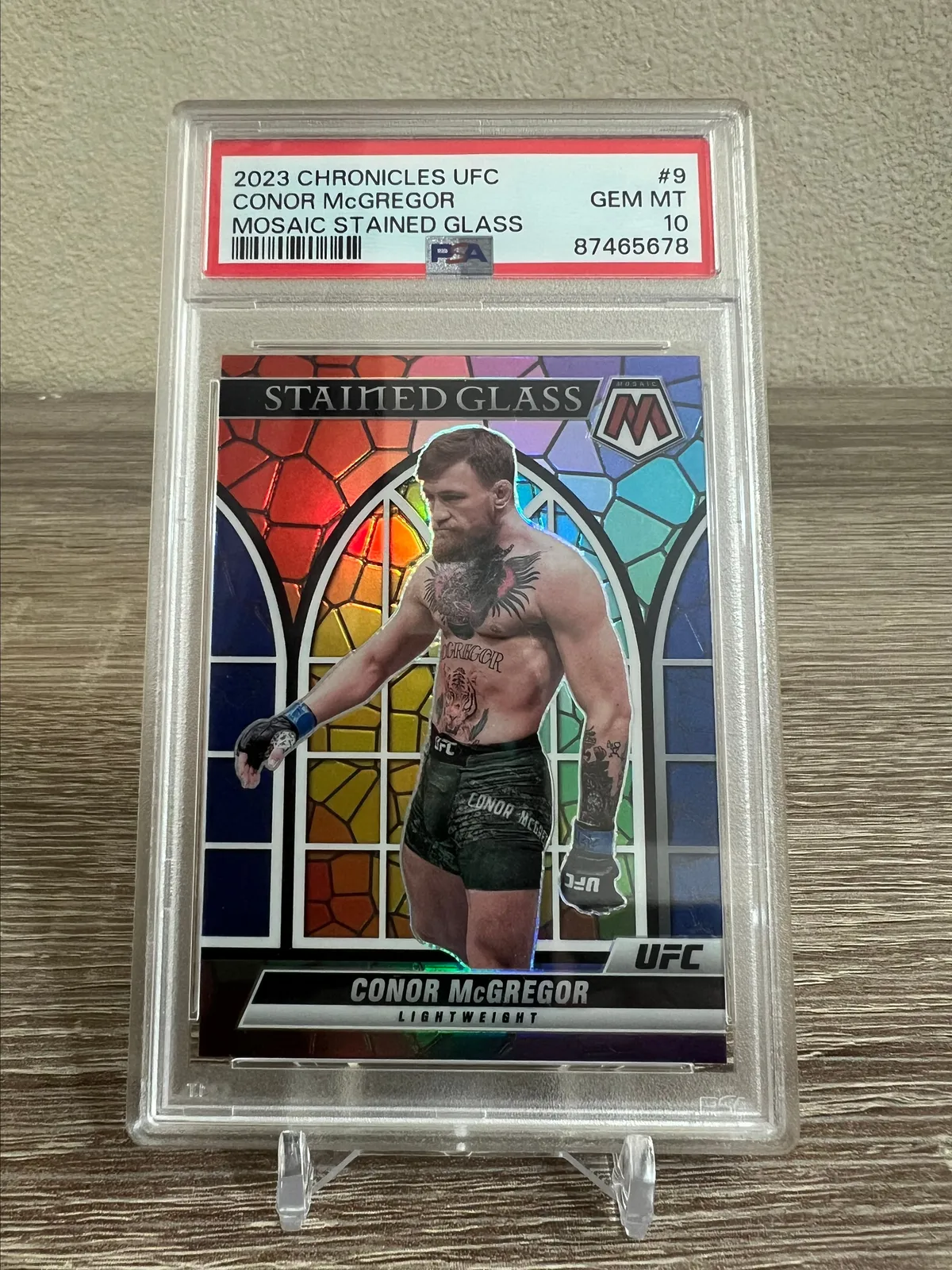 2023 Conor McGregor Panini Chronicles Mosaic UFC Stained Glass Prizm ...