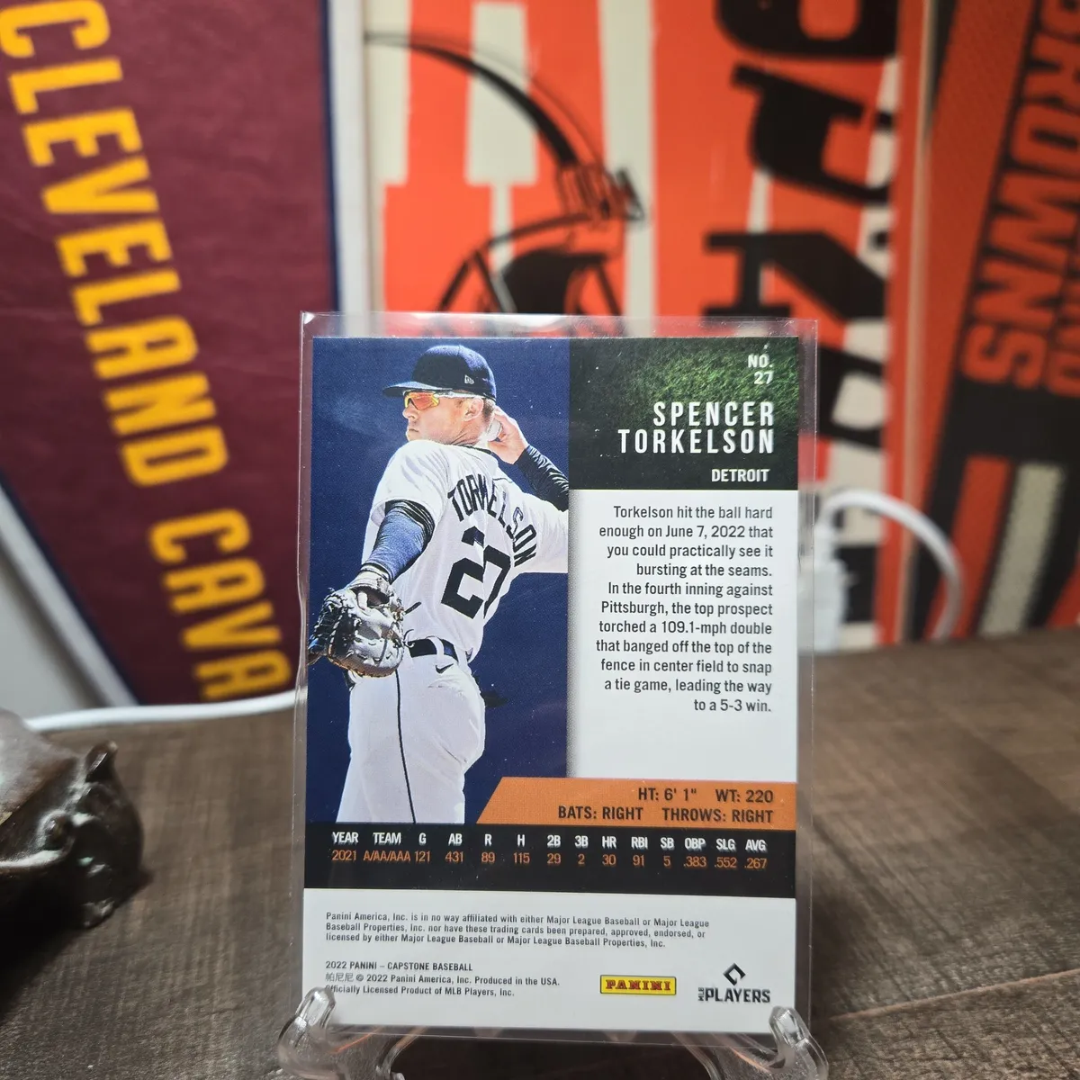 2022 Panini Capstone Blue Parallel Spencer Torkelson RC #27 Detroit ...