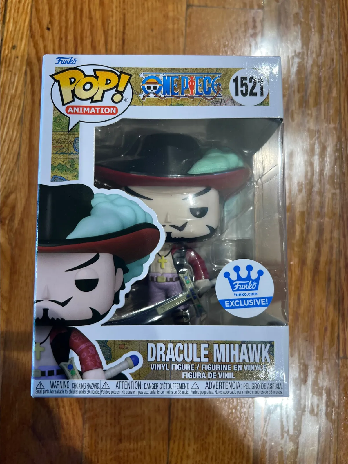 IN HAND EXCLUSIVE Dracule Mihawk Funko Pop #1521 One Piece Animation ...