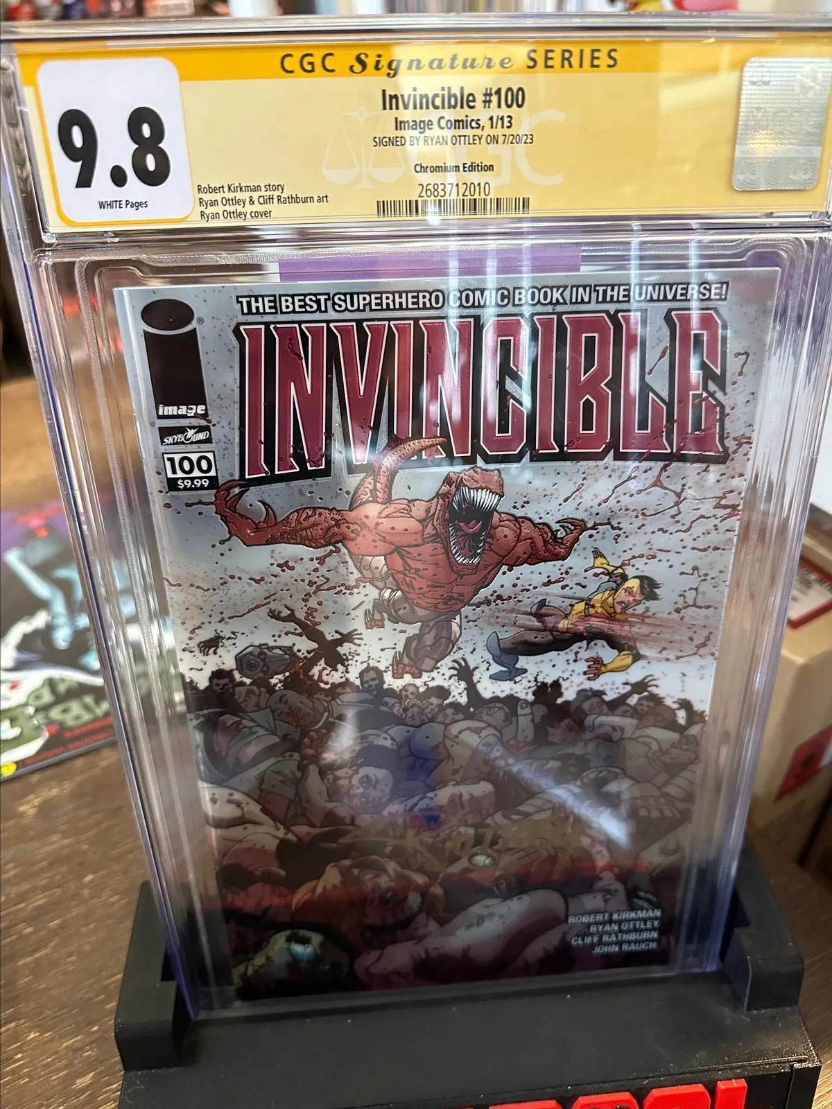 Invincible #100 Chromium Edition CGC 9.8 Signature Series · Whatnot ...