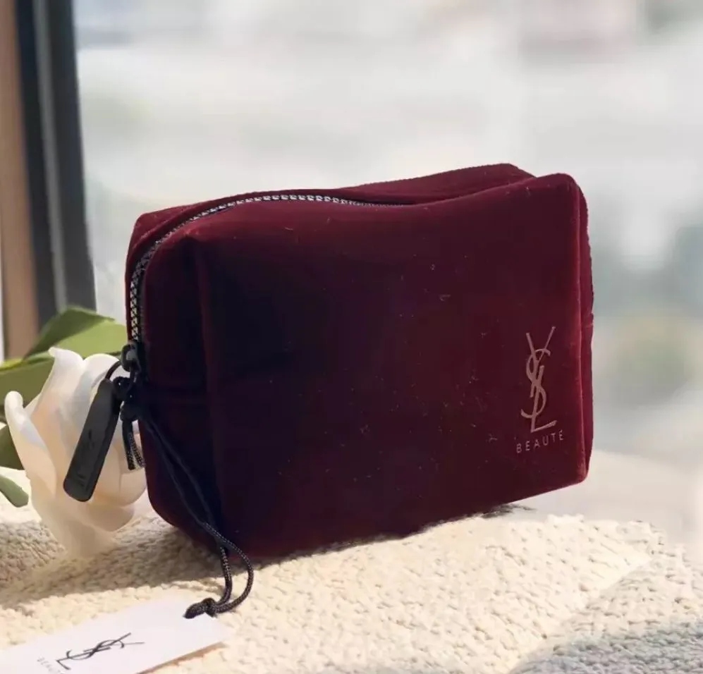 YSL Beaute Velvet Pouch Wine · Whatnot: Buy, Sell & Go Live
