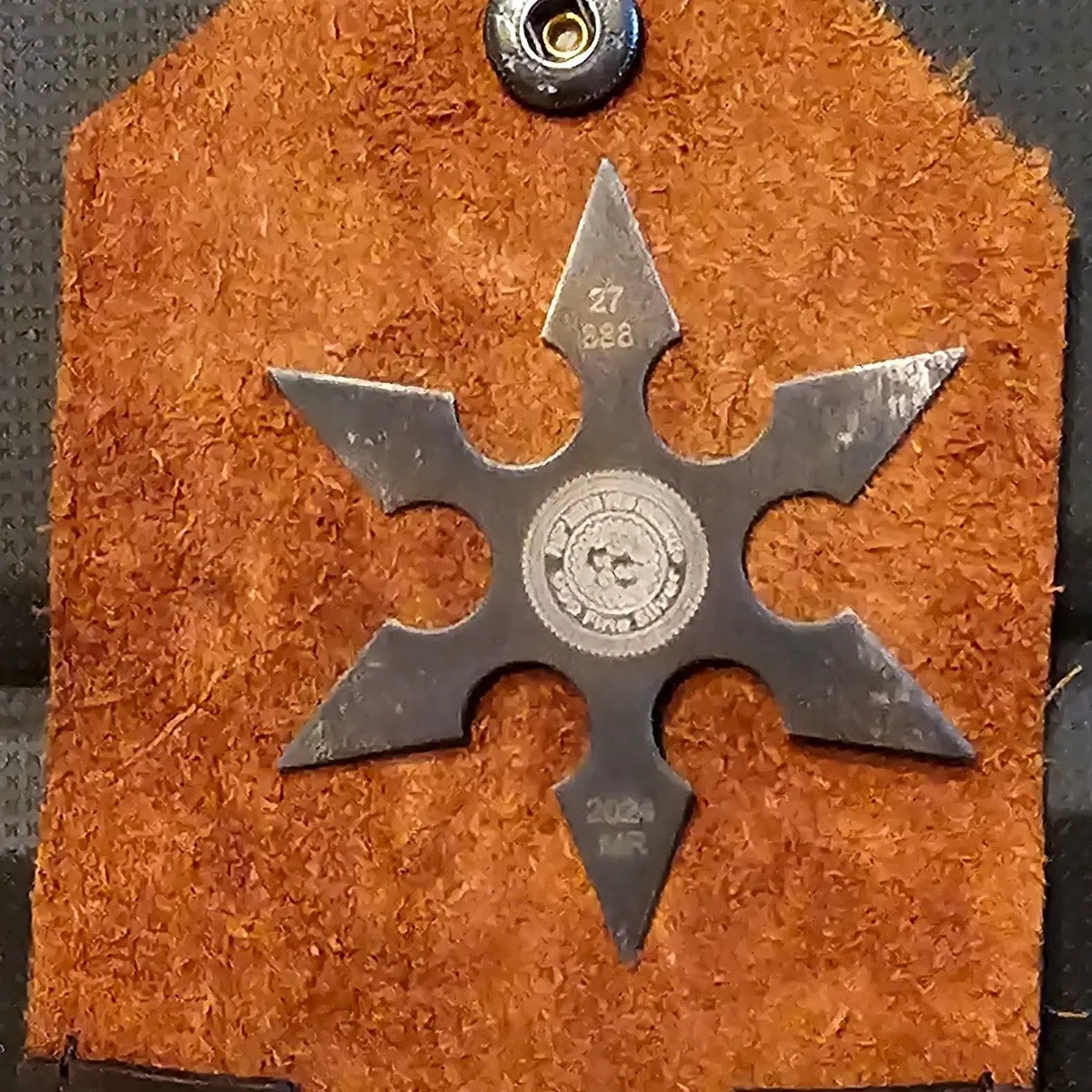 1/2 oz silver throwing star with leather pouch · Whatnot: Buy, Sell ...
