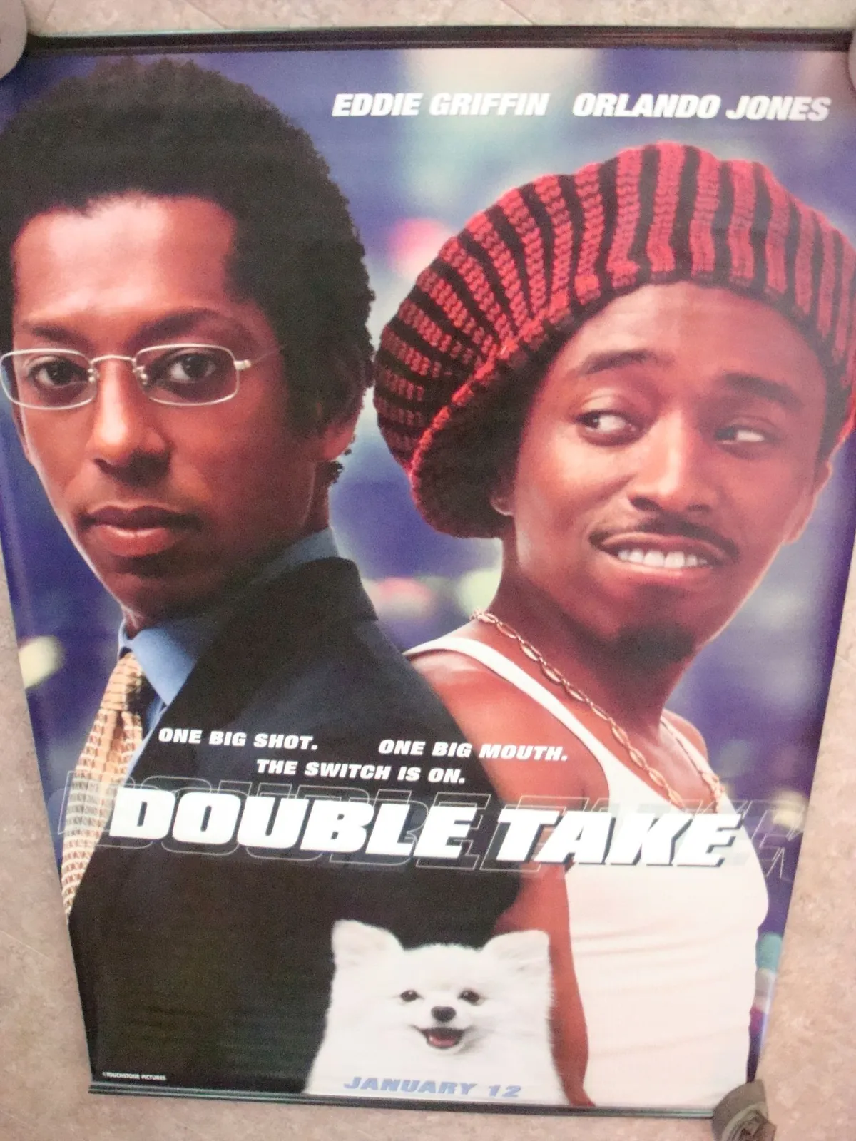 DOUBLE TAKE - MOVIE BANNER WITH EDDIE GRIFFIN & ORLANDO JONES · Whatnot ...