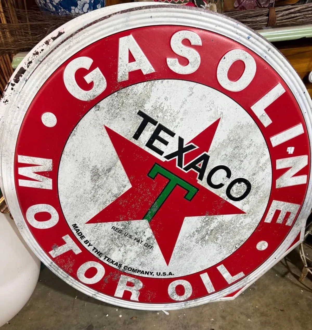 Texaco metal sign #1 · Whatnot: Shop, Sell, Connect