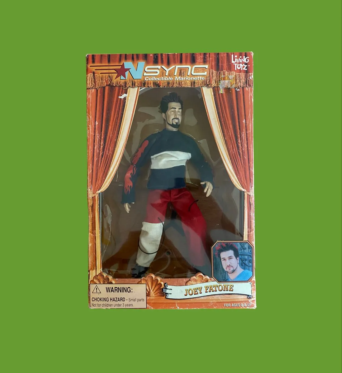 Vintage Joey Fatone NSYNC Marionette Action Figure Doll New In Box ...