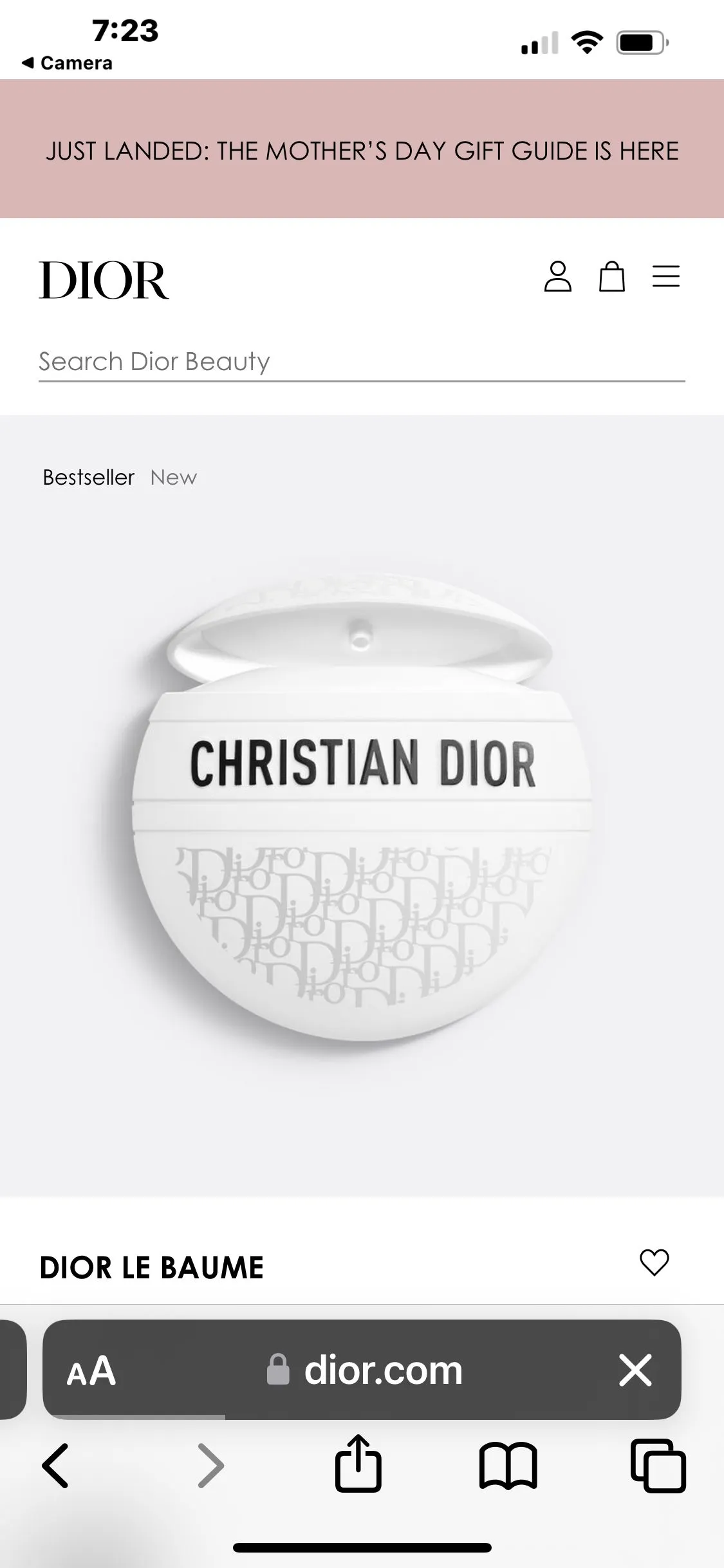 DIOR LE BAUME Multi-Use Balm with Hyaluronic Acid for Hands, Lips ...