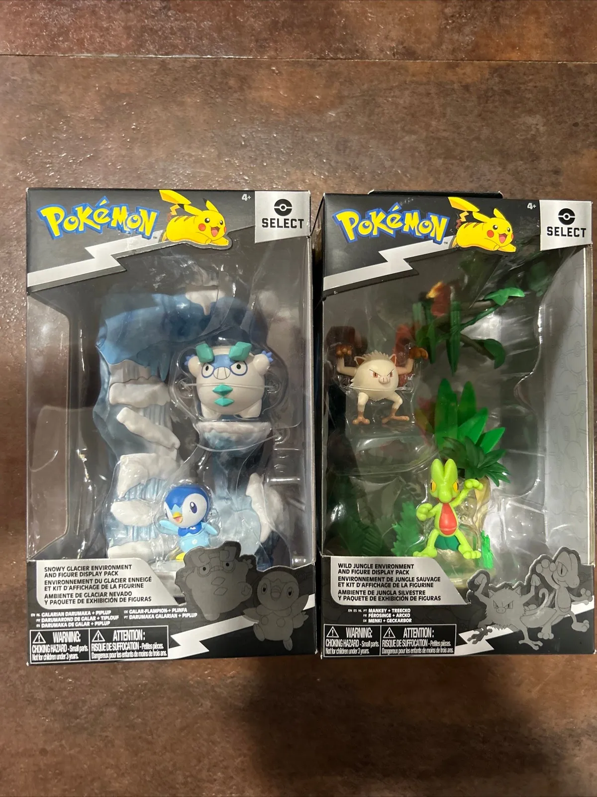 Pokemon Select Snowy Glacier & Wild Jungle Environment Lot 2 Figure ...