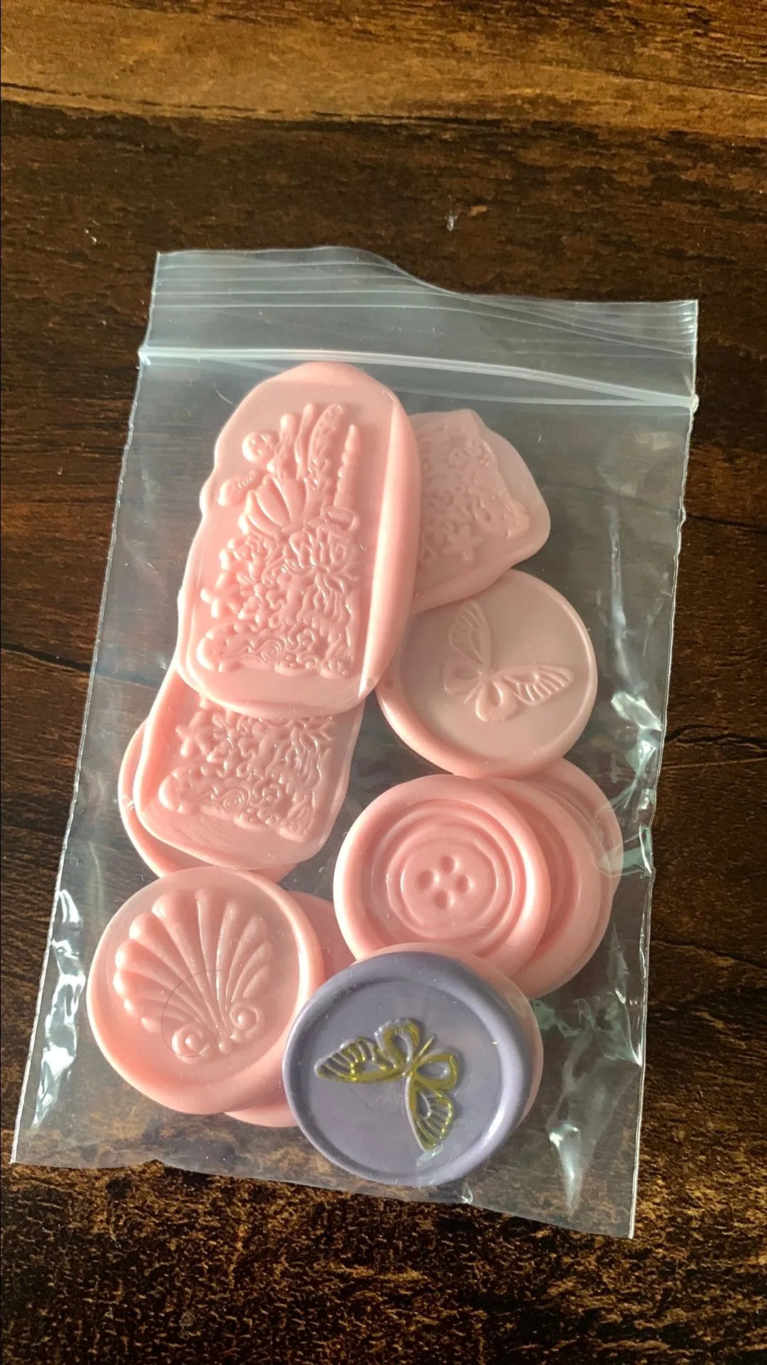 Hand poured bag of wax medallions · Whatnot: Buy, Sell & Go Live